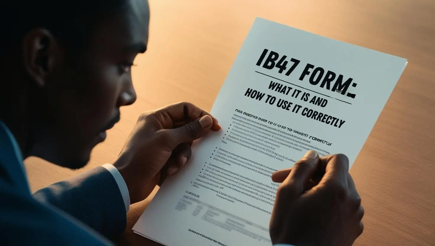IB47 Form: What It Is and How to Use It Correctly